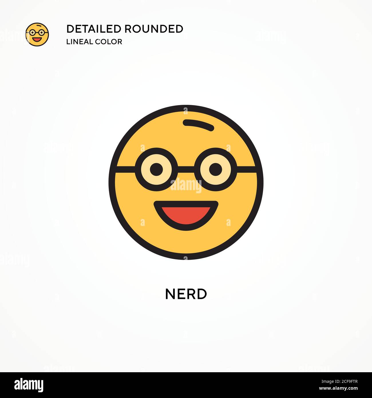 Nerd vector icon. Modern vector illustration concepts. Easy to edit and ...