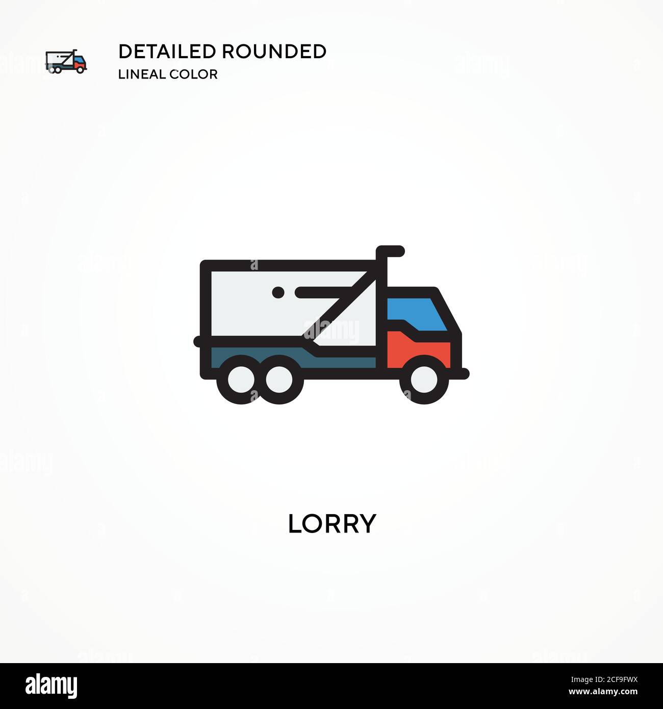 Lorry vector icon. Modern vector illustration concepts. Easy to edit ...