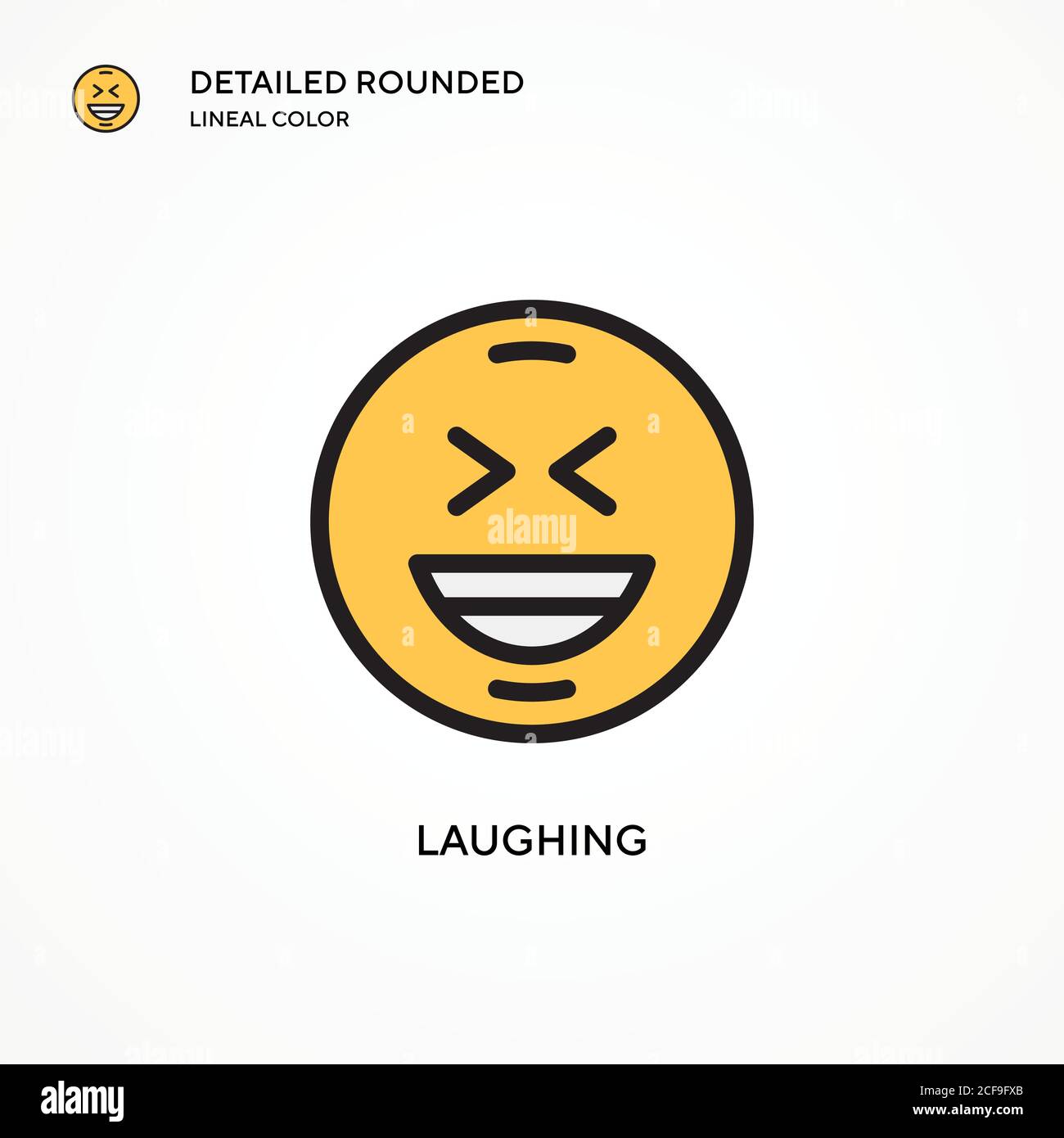 Laughing vector icon. Modern vector illustration concepts. Easy to edit ...
