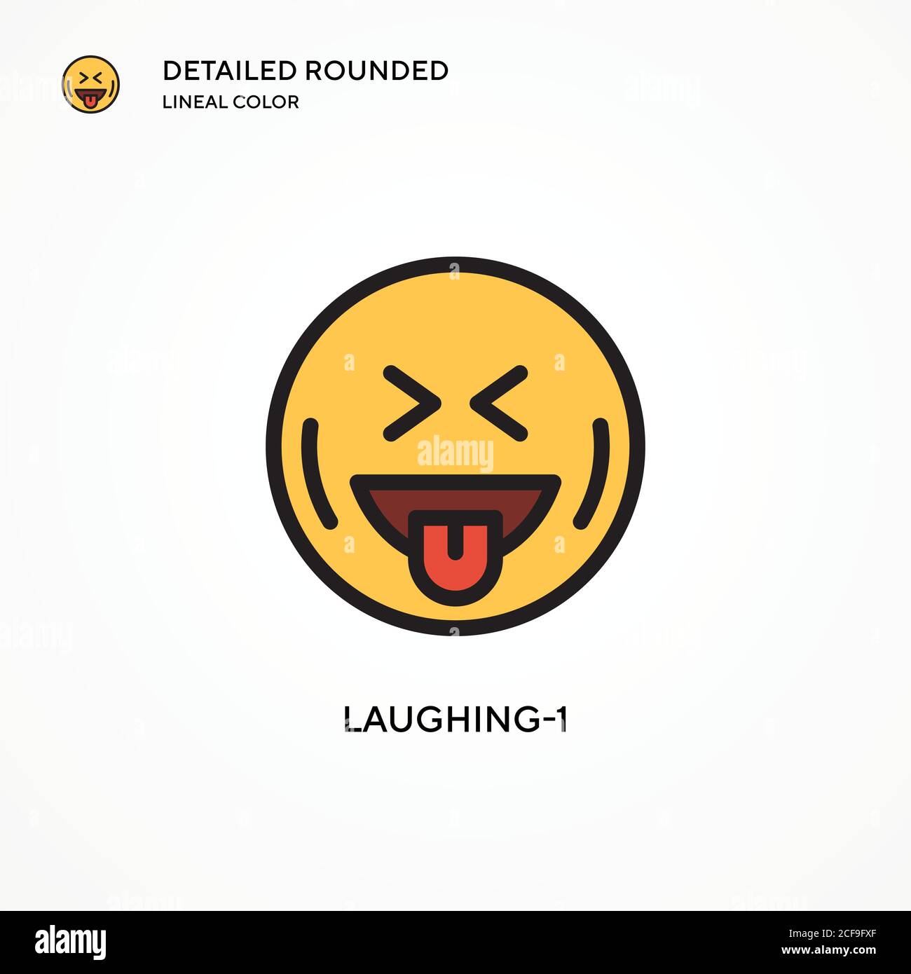 Laughing-1 vector icon. Modern vector illustration concepts. Easy to ...