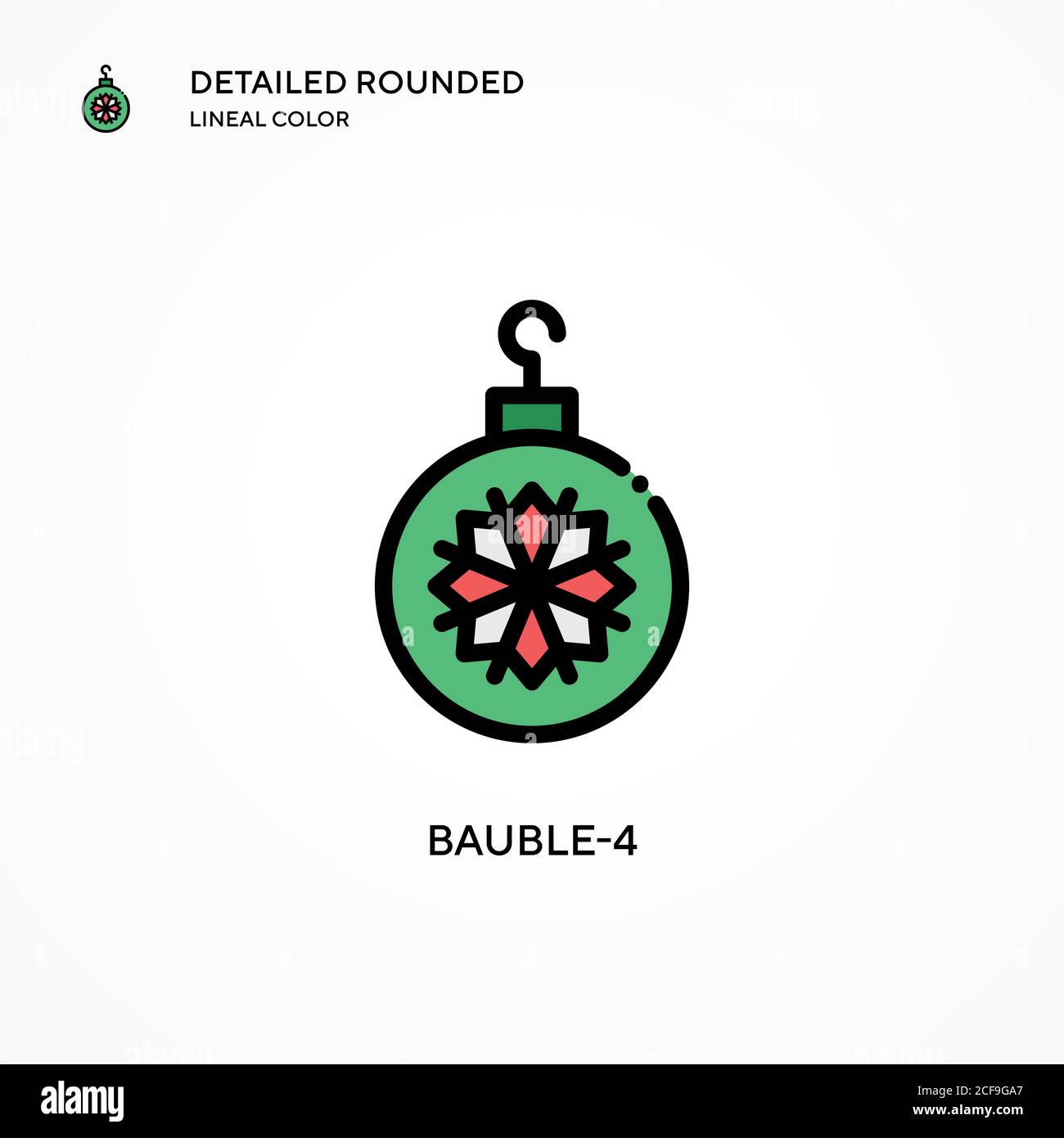 Bauble-4 vector icon. Modern vector illustration concepts. Easy to edit ...