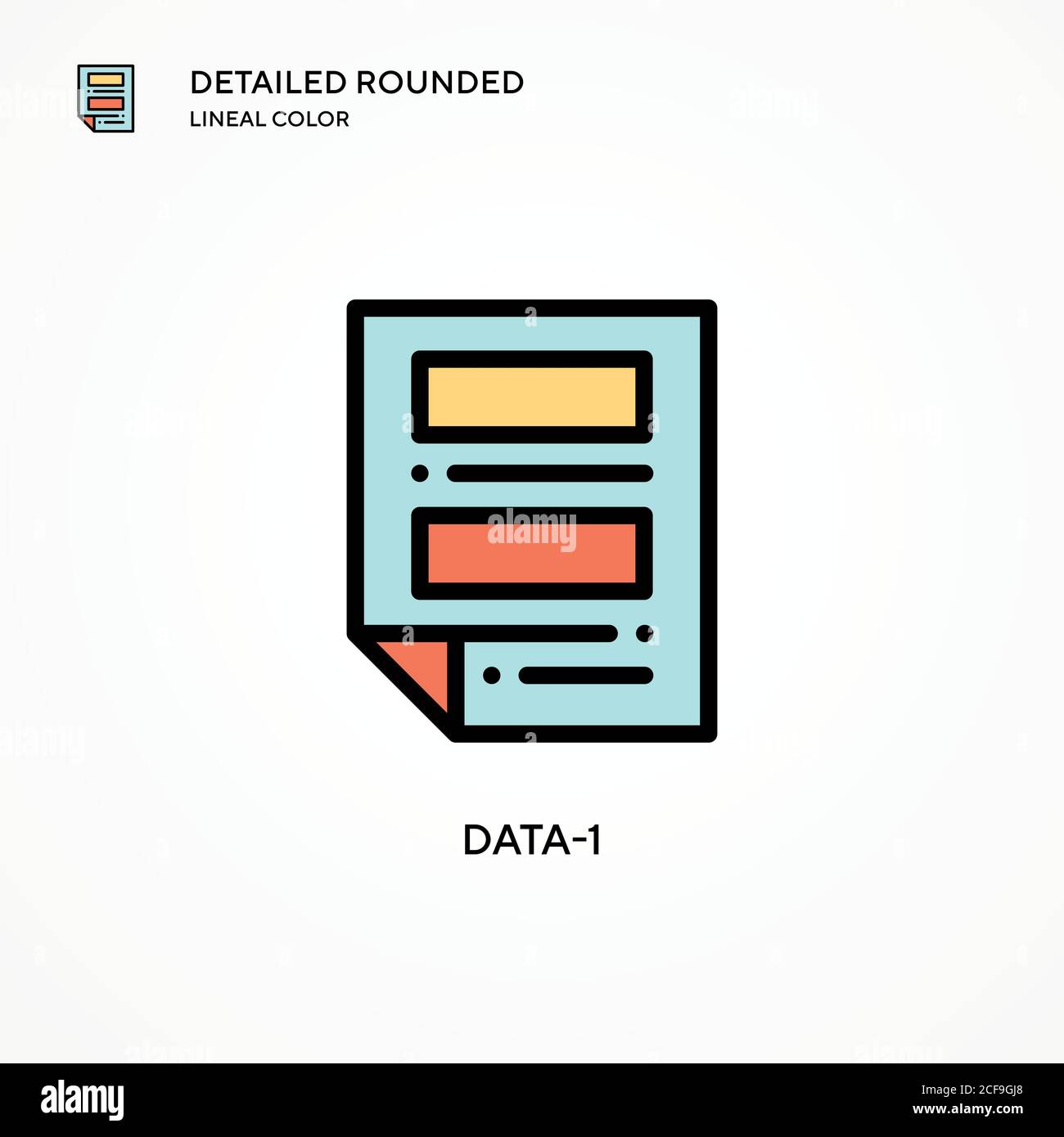 Data-1 vector icon. Modern vector illustration concepts. Easy to edit ...