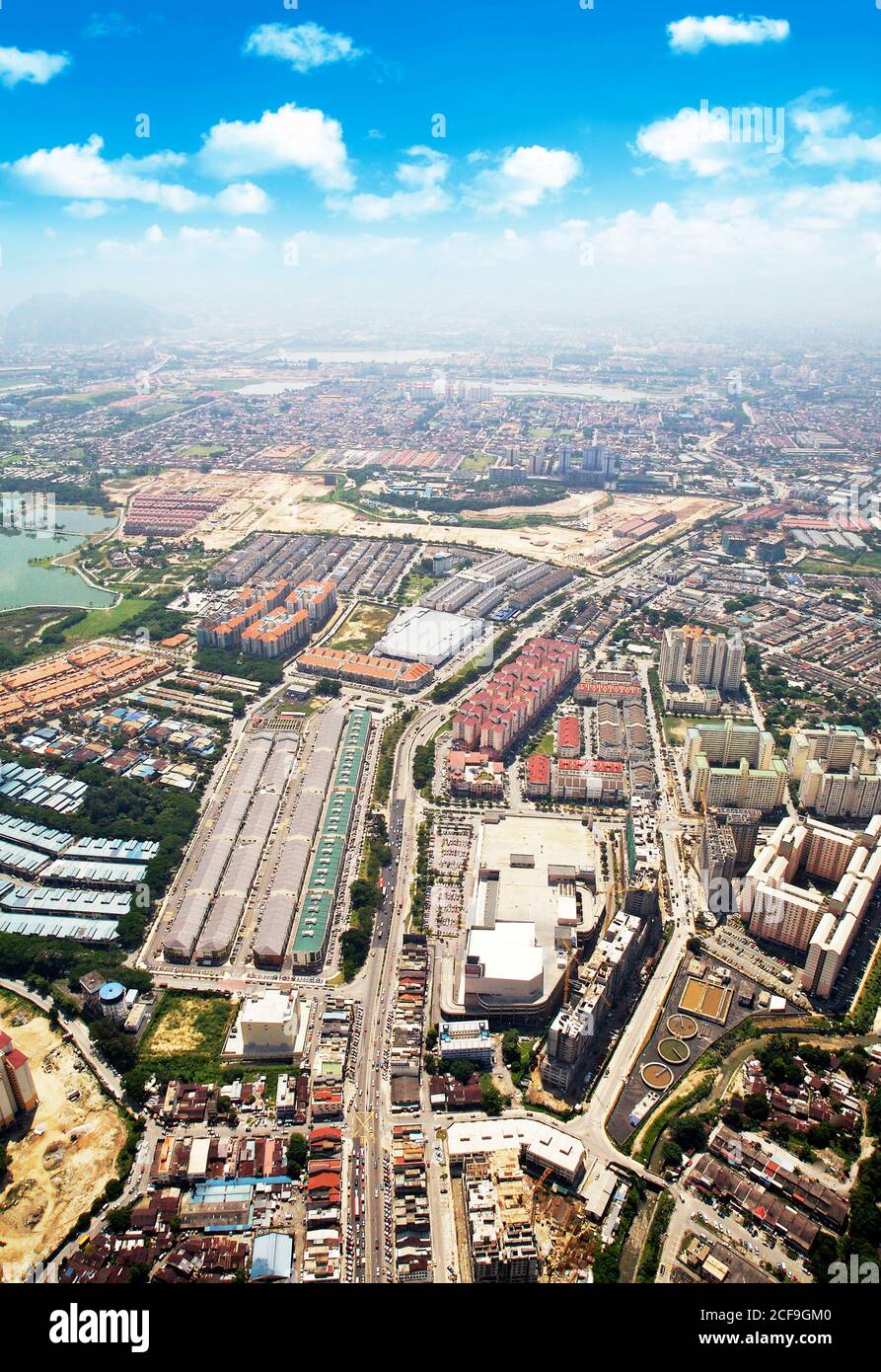 Aerial view of a city landscape Stock Photo - Alamy