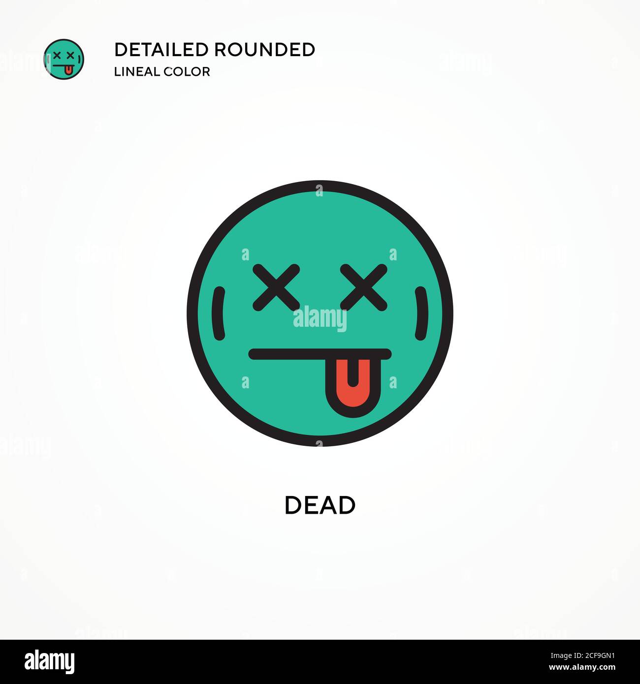 Dead vector icon. Modern vector illustration concepts. Easy to edit and ...