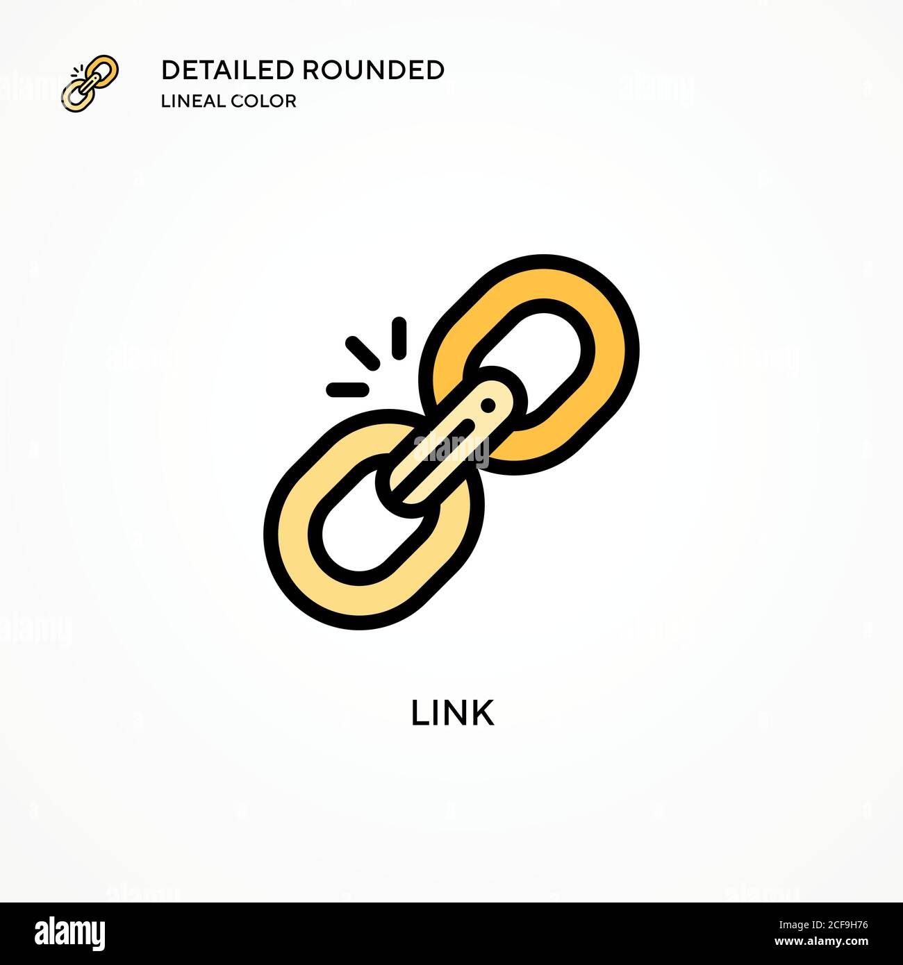 Link vector icon. Modern vector illustration concepts. Easy to edit and ...