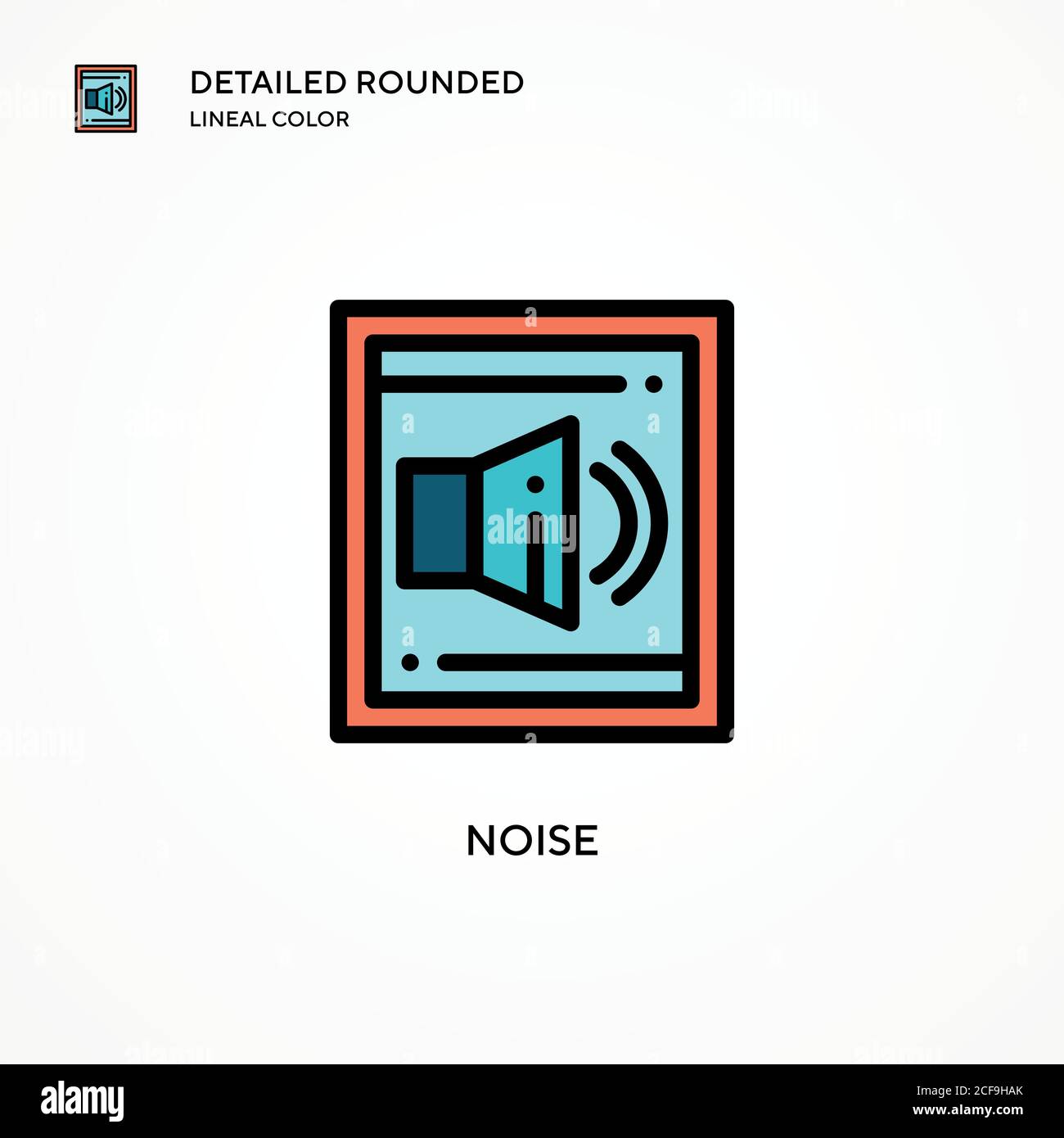 Noise vector icon. Modern vector illustration concepts. Easy to edit ...