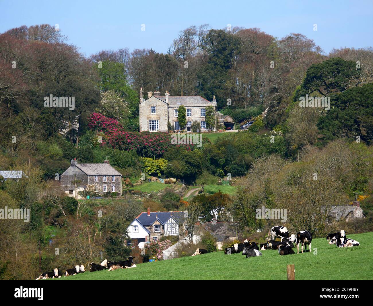 Trenarren House, near St Austell, Cornwall. Former home of wtiter and ...