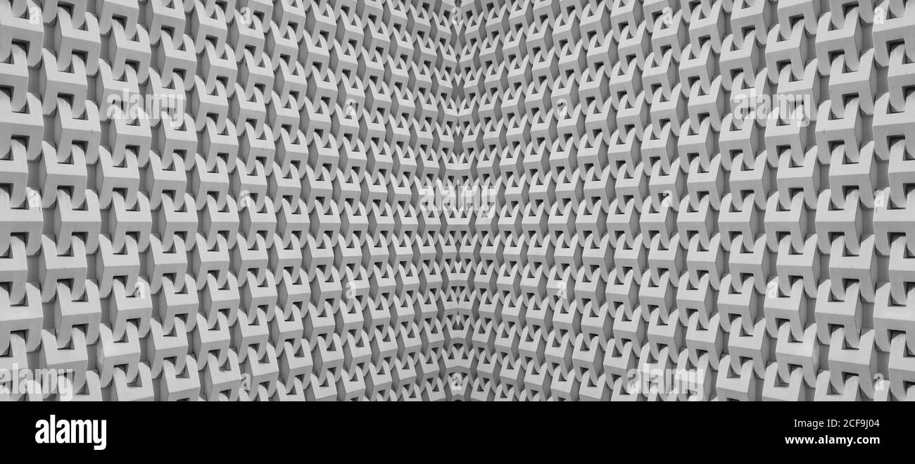 Artistic Diminishing Perspective of a Symmetry 3D Architectural lines ...