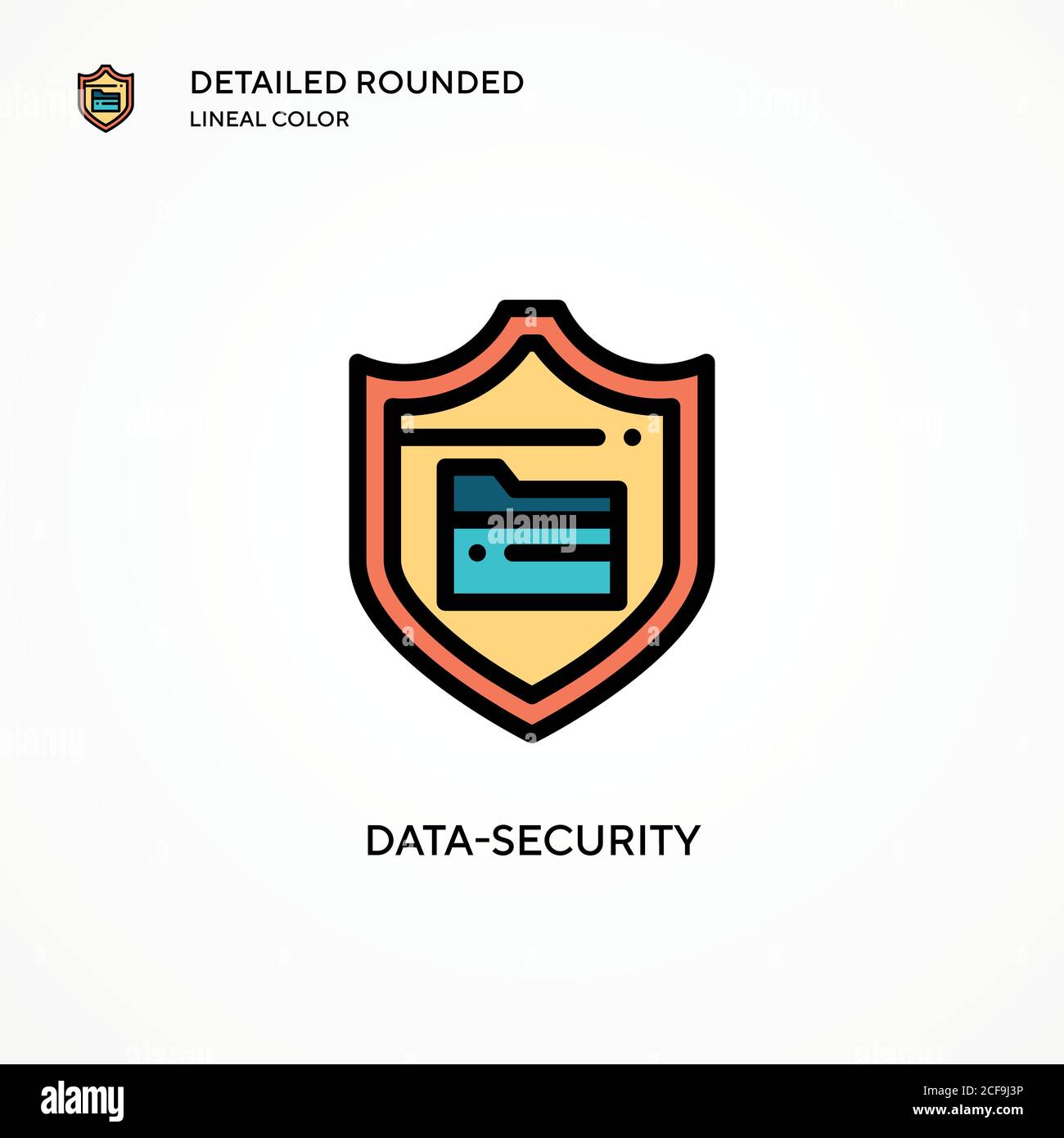 Data-security vector icon. Modern vector illustration concepts. Easy to ...