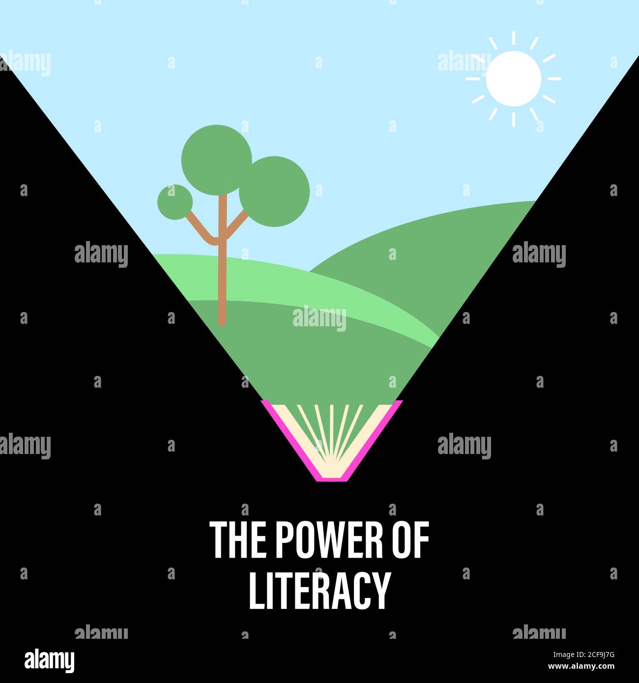 The power of literacy. Design about International Literacy Day ...