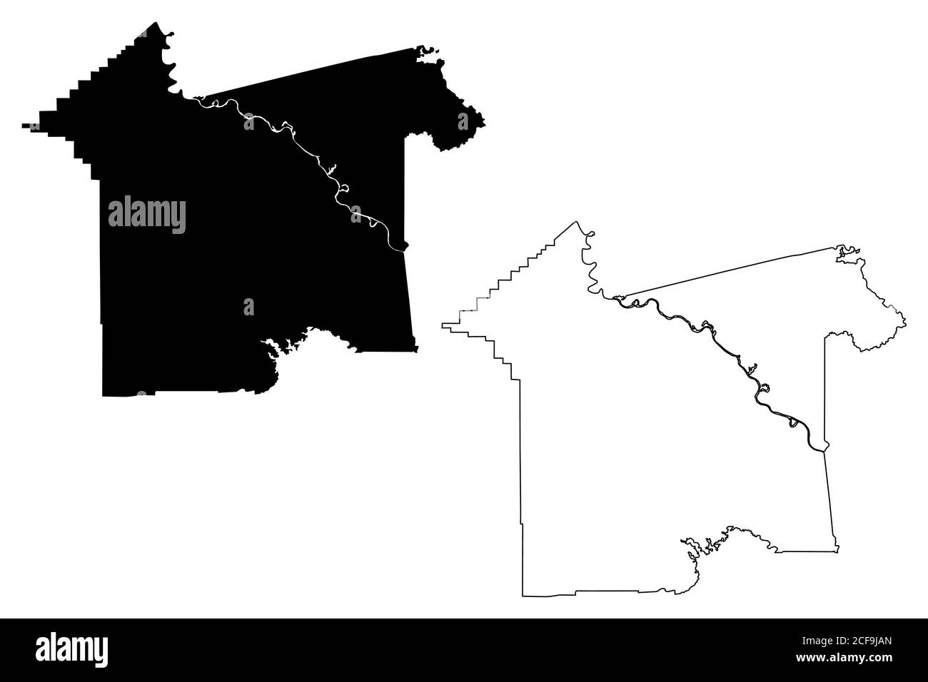 Alexandria louisiana map Stock Vector Images - Alamy