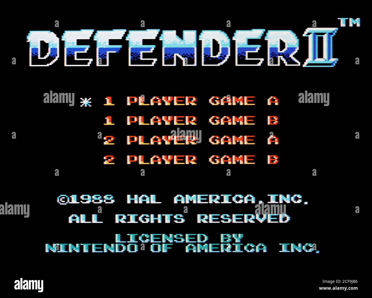Defender II 2 - Nintendo Entertainment System - NES Videogame ...