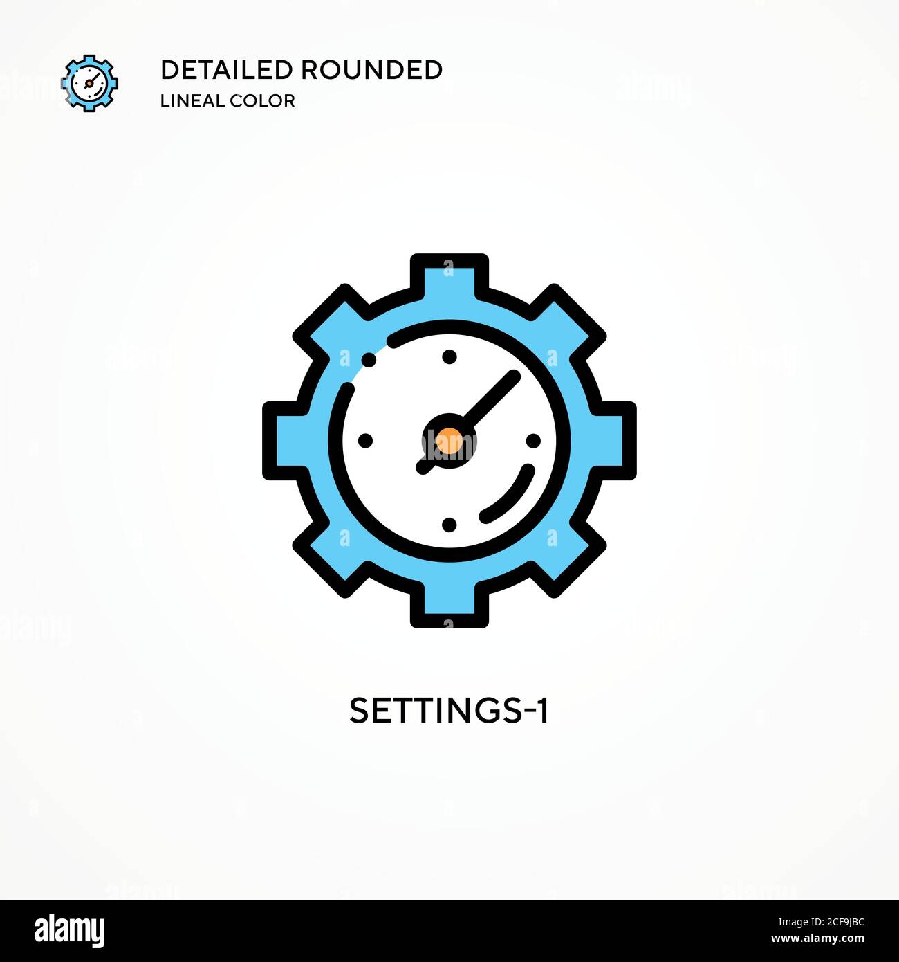 Settings-1 vector icon. Modern vector illustration concepts. Easy to ...