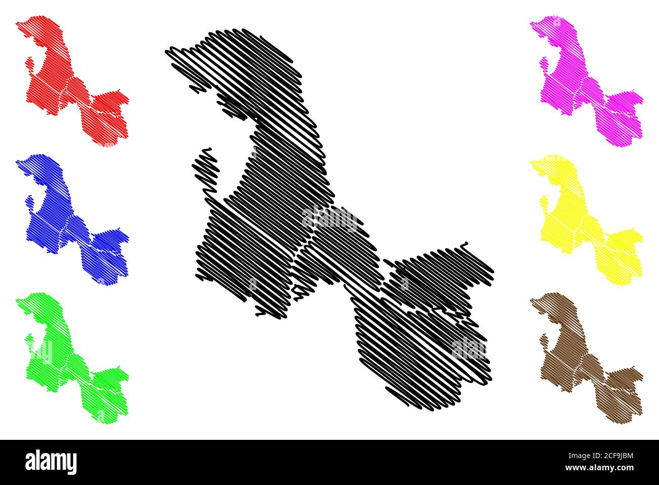 Thane City (Republic of India, Maharashtra State) map vector ...