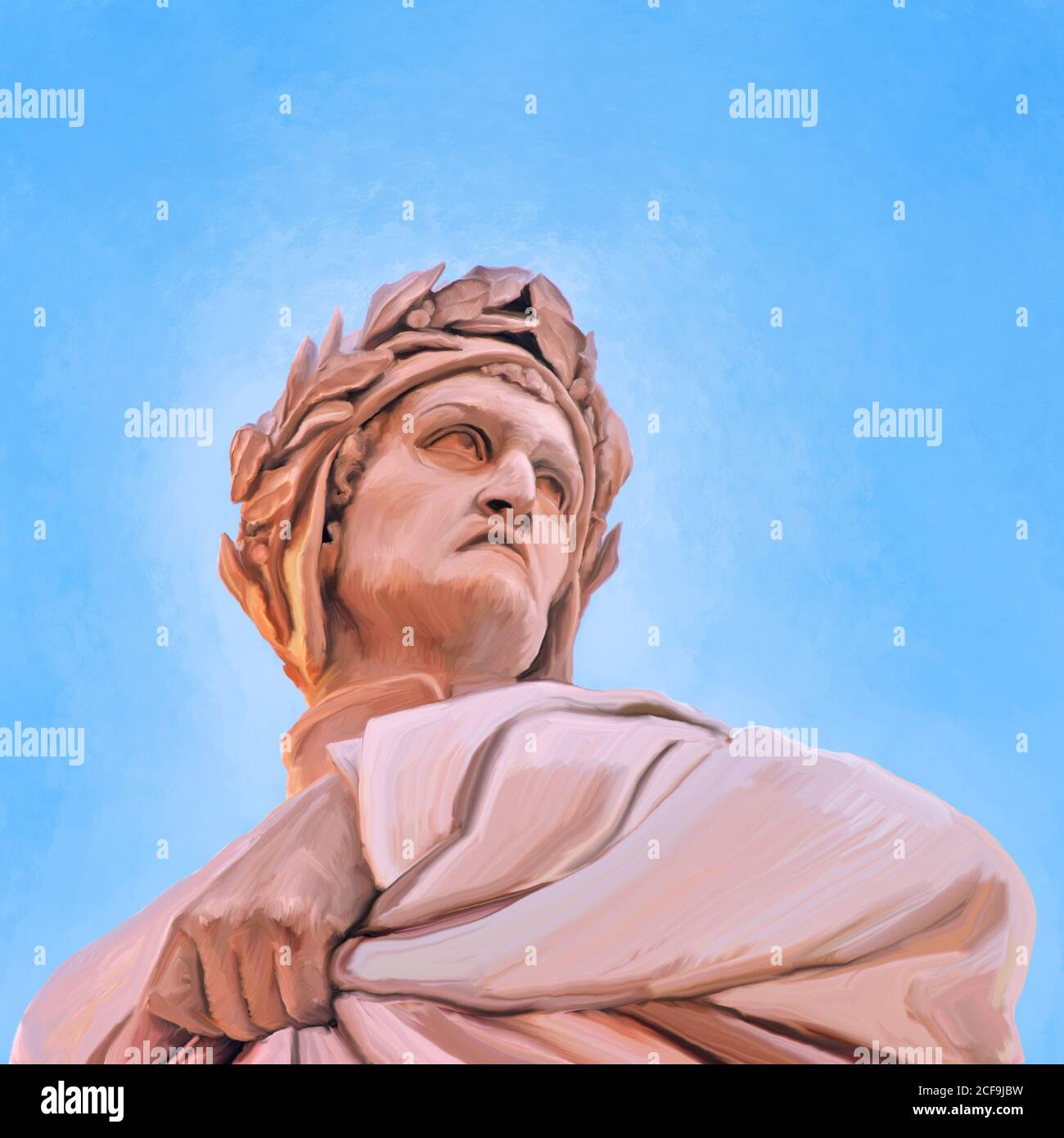 portrait of the poet Dante Alighieri Stock Photo - Alamy