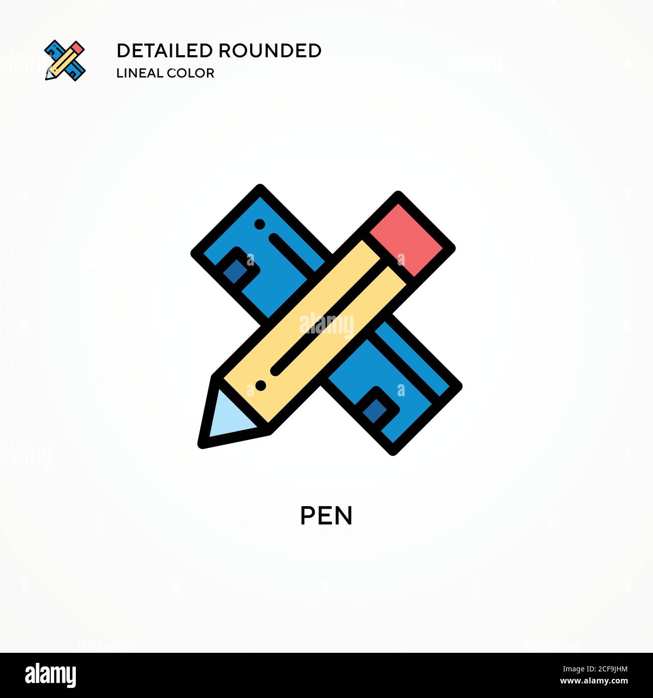 Pen vector icon. Modern vector illustration concepts. Easy to edit and ...