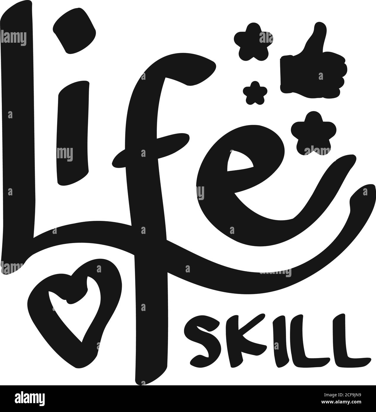 Life skill Logo.Design about International Literacy Day celebration ...