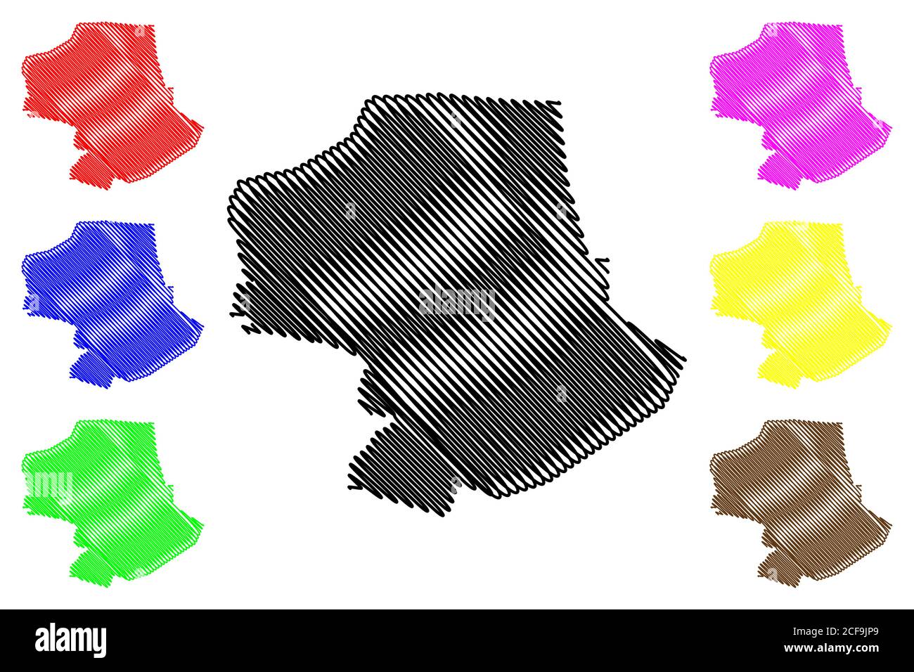 Tiruppur City (Republic of India, Tamil Nadu State) map vector ...