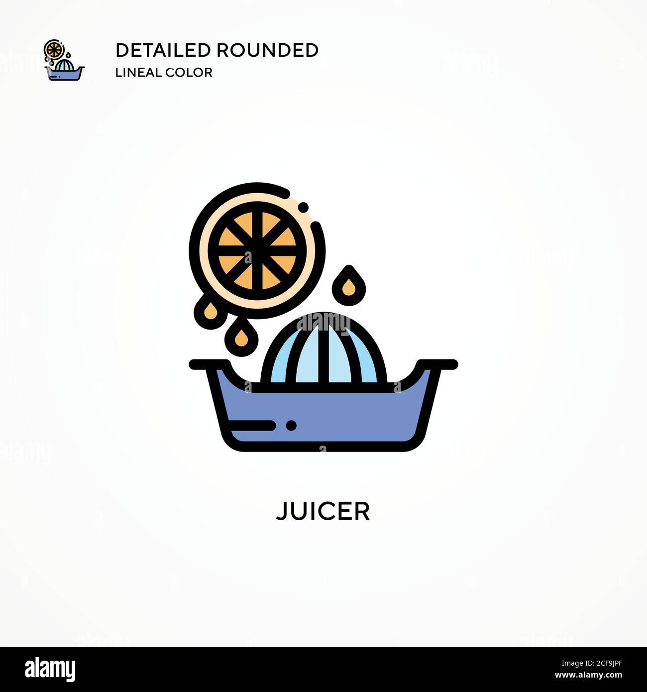 Orange juice extractor Stock Vector Images - Alamy
