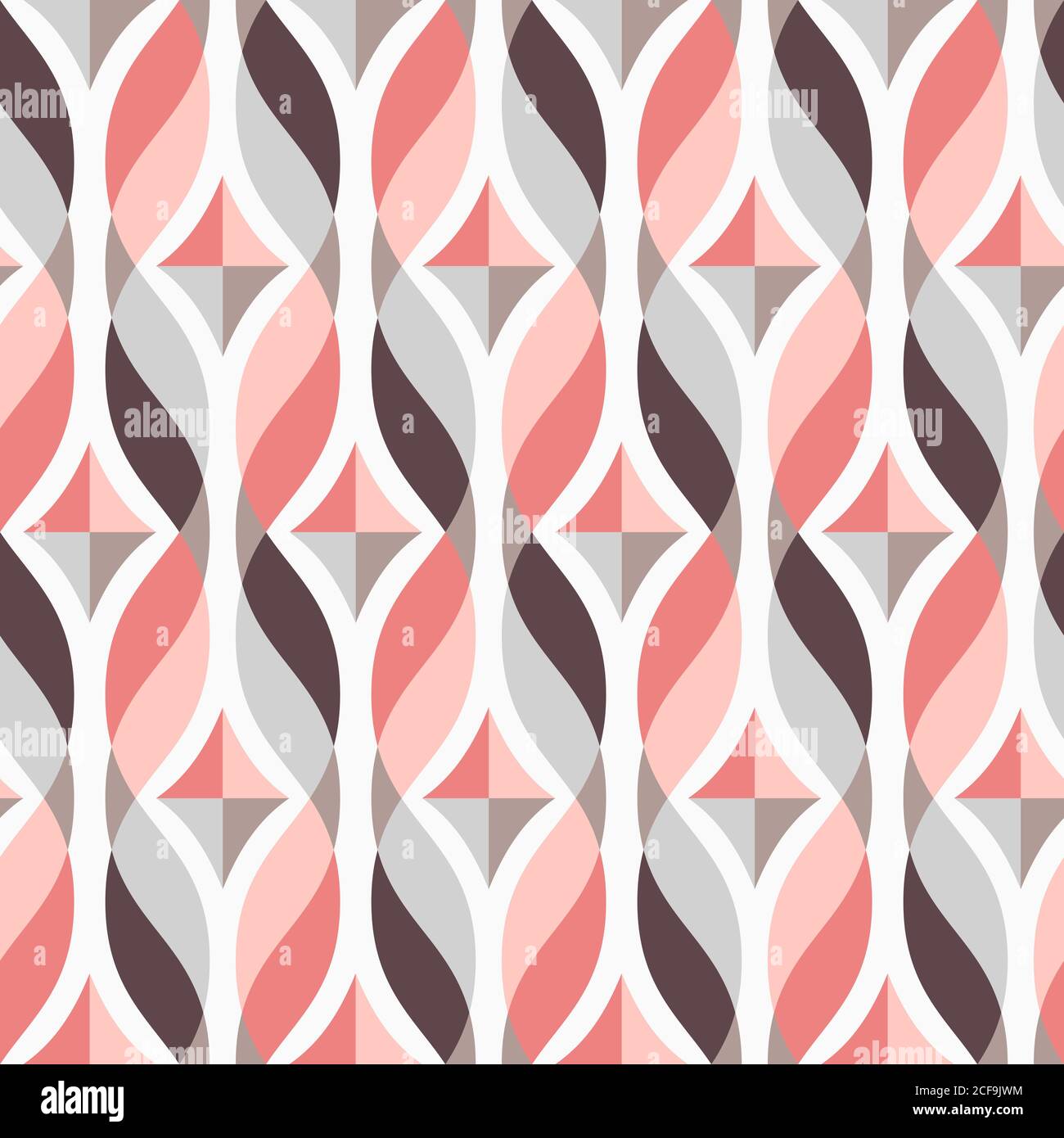 Design elements - tangled colorful waves and diamonds. Seamless ...