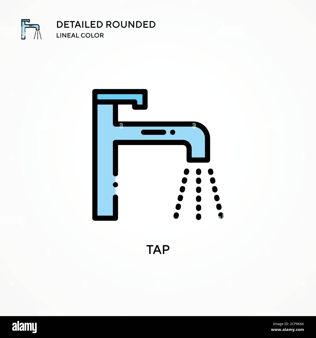 Tap vector icon. Modern vector illustration concepts. Easy to edit and ...