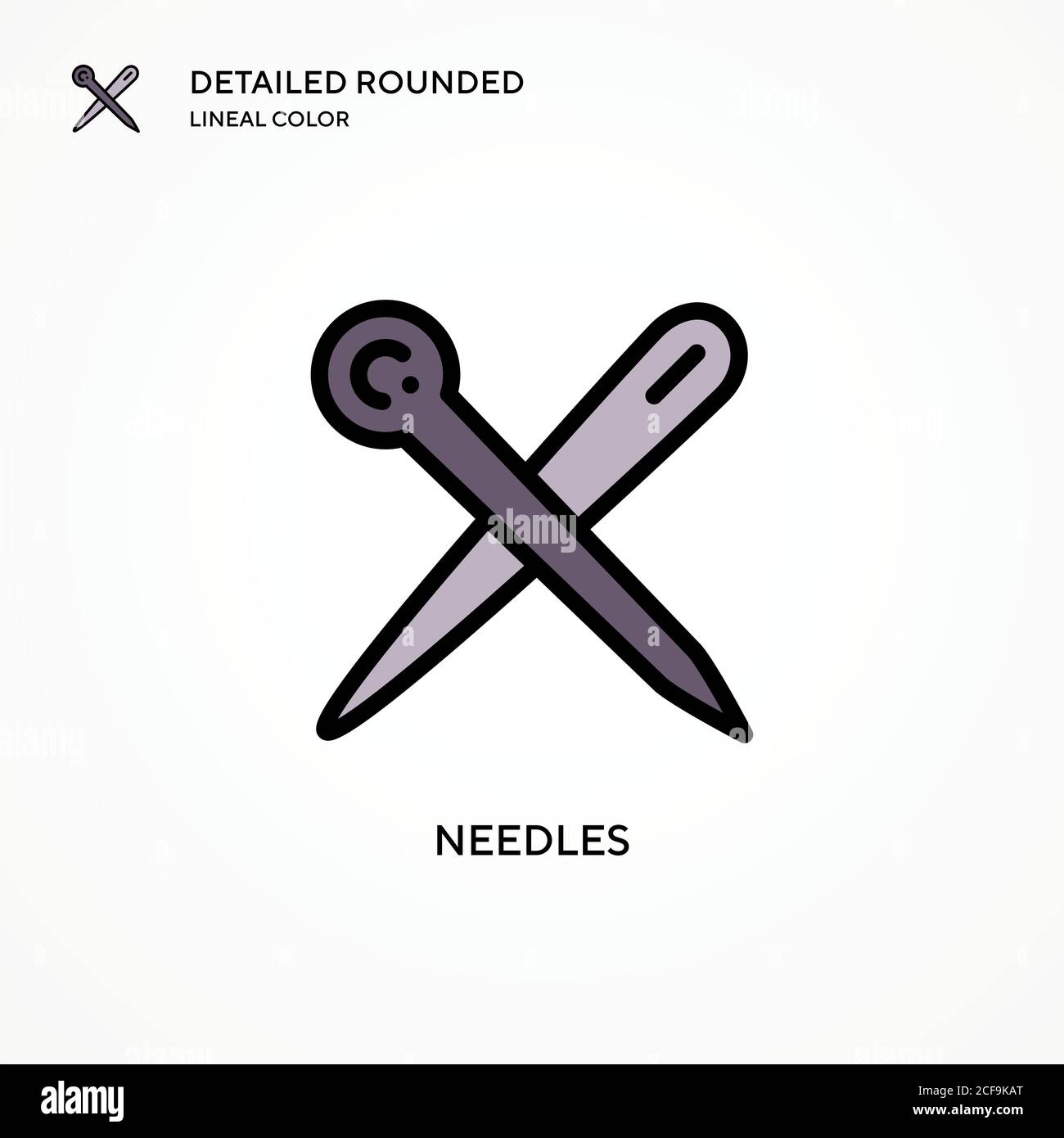 Needles vector icon. Modern vector illustration concepts. Easy to edit ...