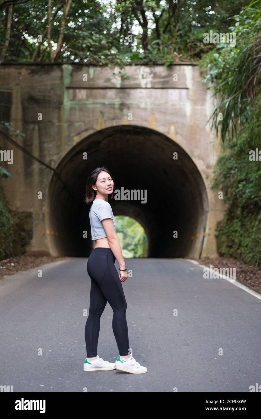 Side view slender young hi-res stock photography and images - Alamy