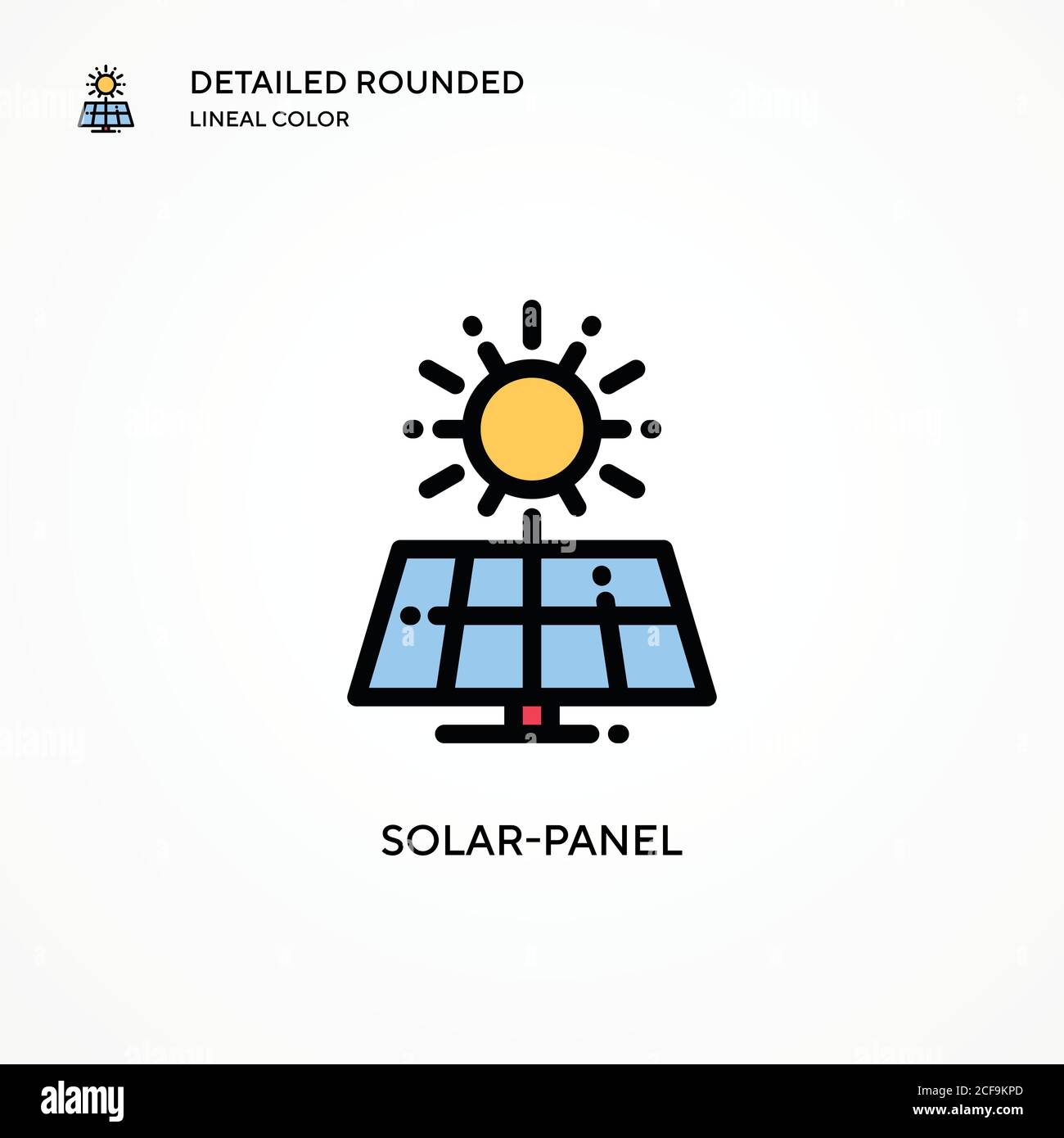 Solar-panel vector icon. Modern vector illustration concepts. Easy to ...
