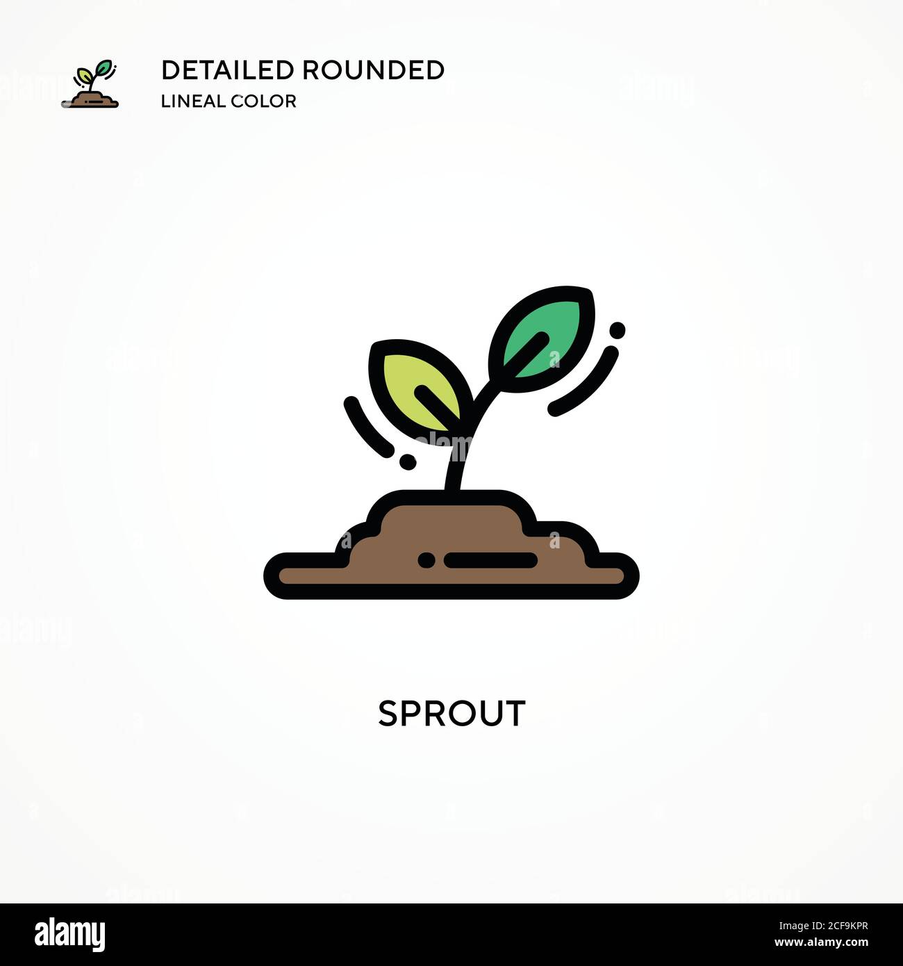 Sprout vector icon. Modern vector illustration concepts. Easy to edit ...