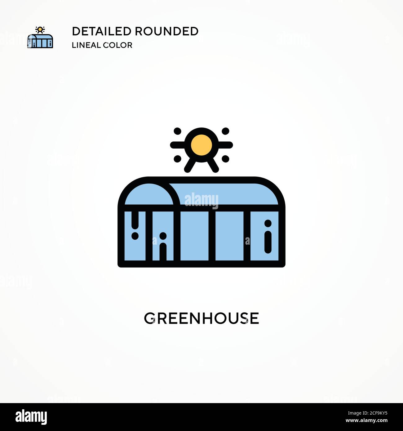 Greenhouse vector icon. Modern vector illustration concepts. Easy to ...
