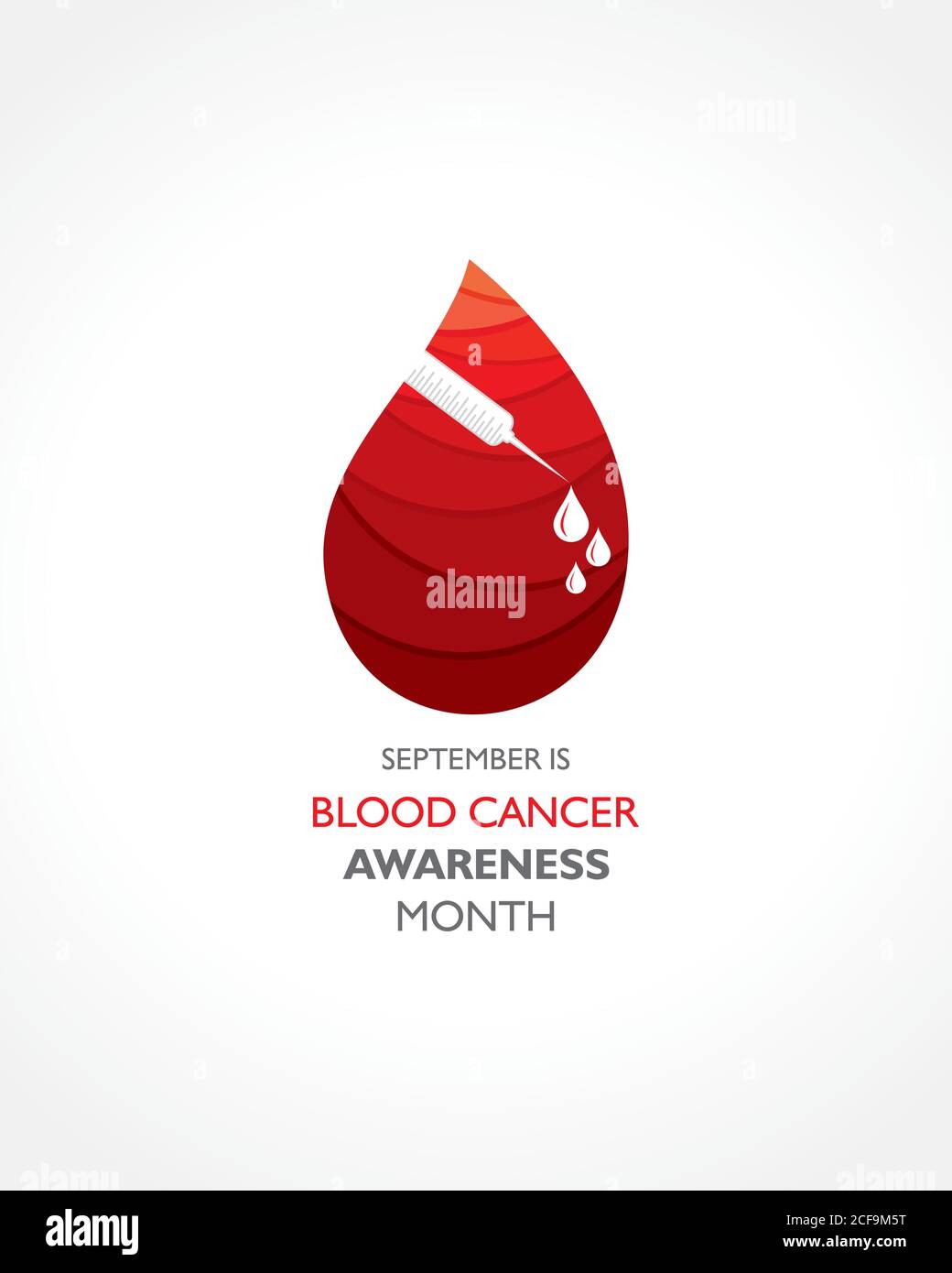 Vector illustration of Blood Cancer Awareness Month observed in ...