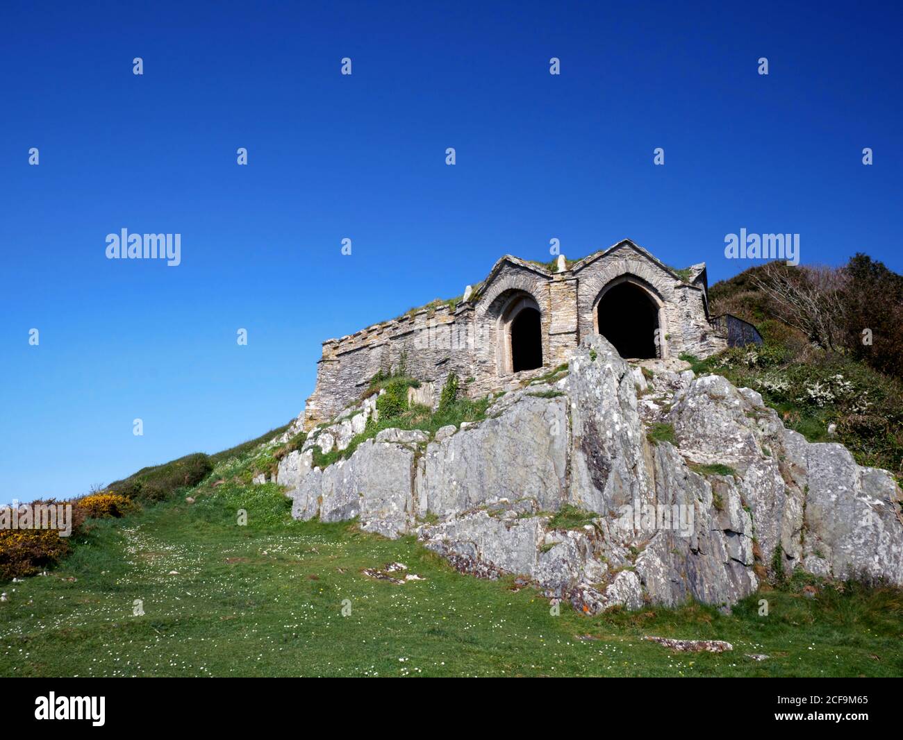 Queen Adelaide's grotto, Penlee Point, betyween Rame Head and Cawsand ...