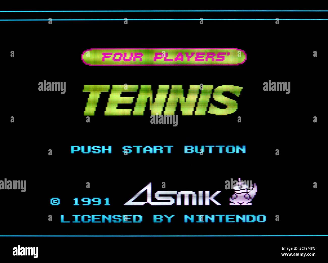 Four Player Tennis - Nintendo Entertainment System - NES Videogame ...