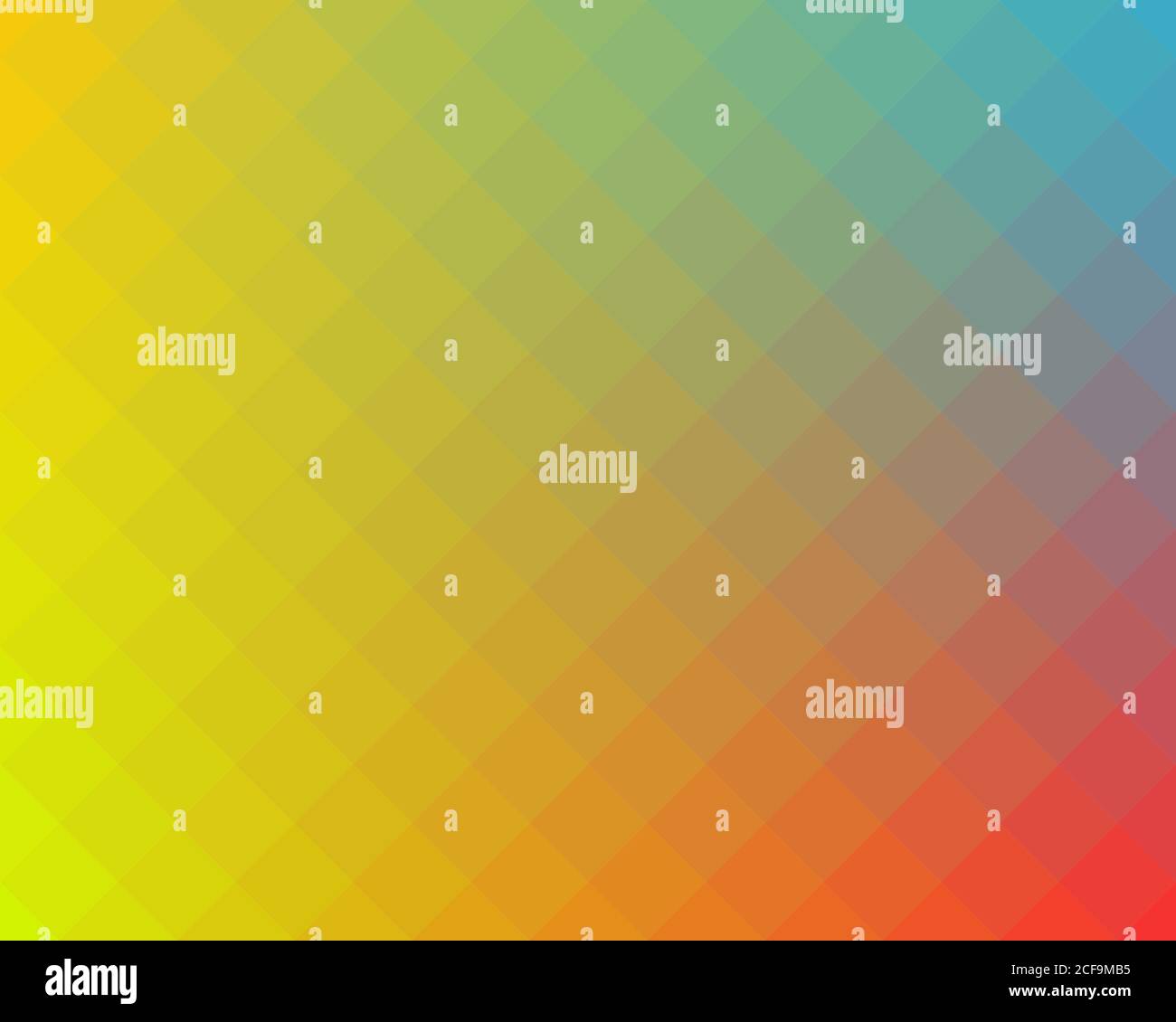 Multicolored checked pattern background made of diagonal squares ...