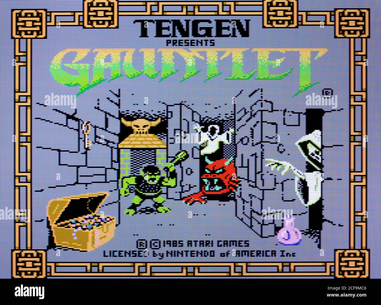 Gauntlet - Nintendo Entertainment System - NES Videogame - Editorial ...