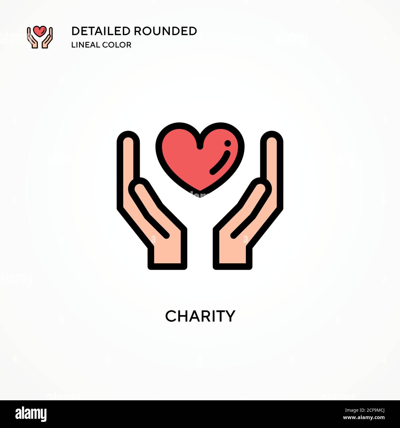 Charity vector icon. Modern vector illustration concepts. Easy to edit ...