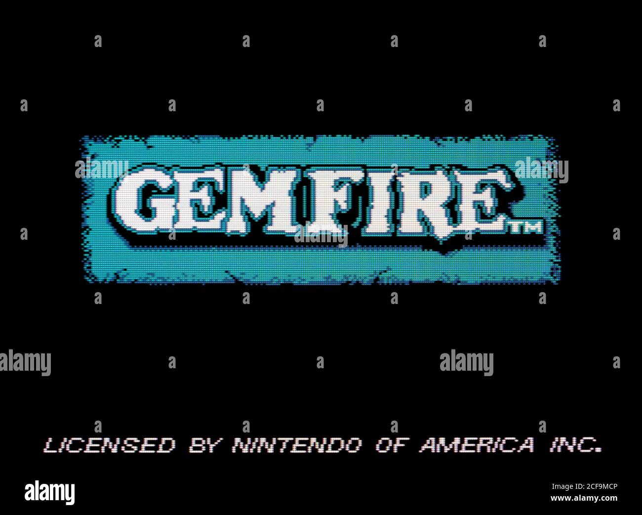 Gemfire - Nintendo Entertainment System - NES Videogame - Editorial use ...
