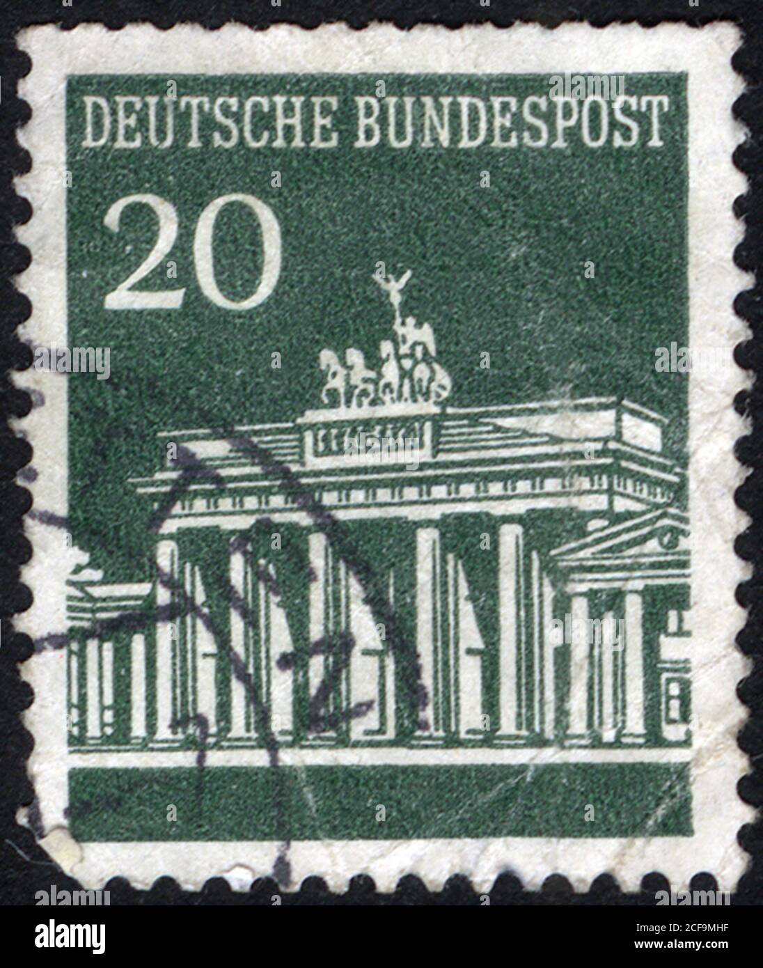 Postage stamps of the Deutsche Demokratische Republik. Stamp printed in ...