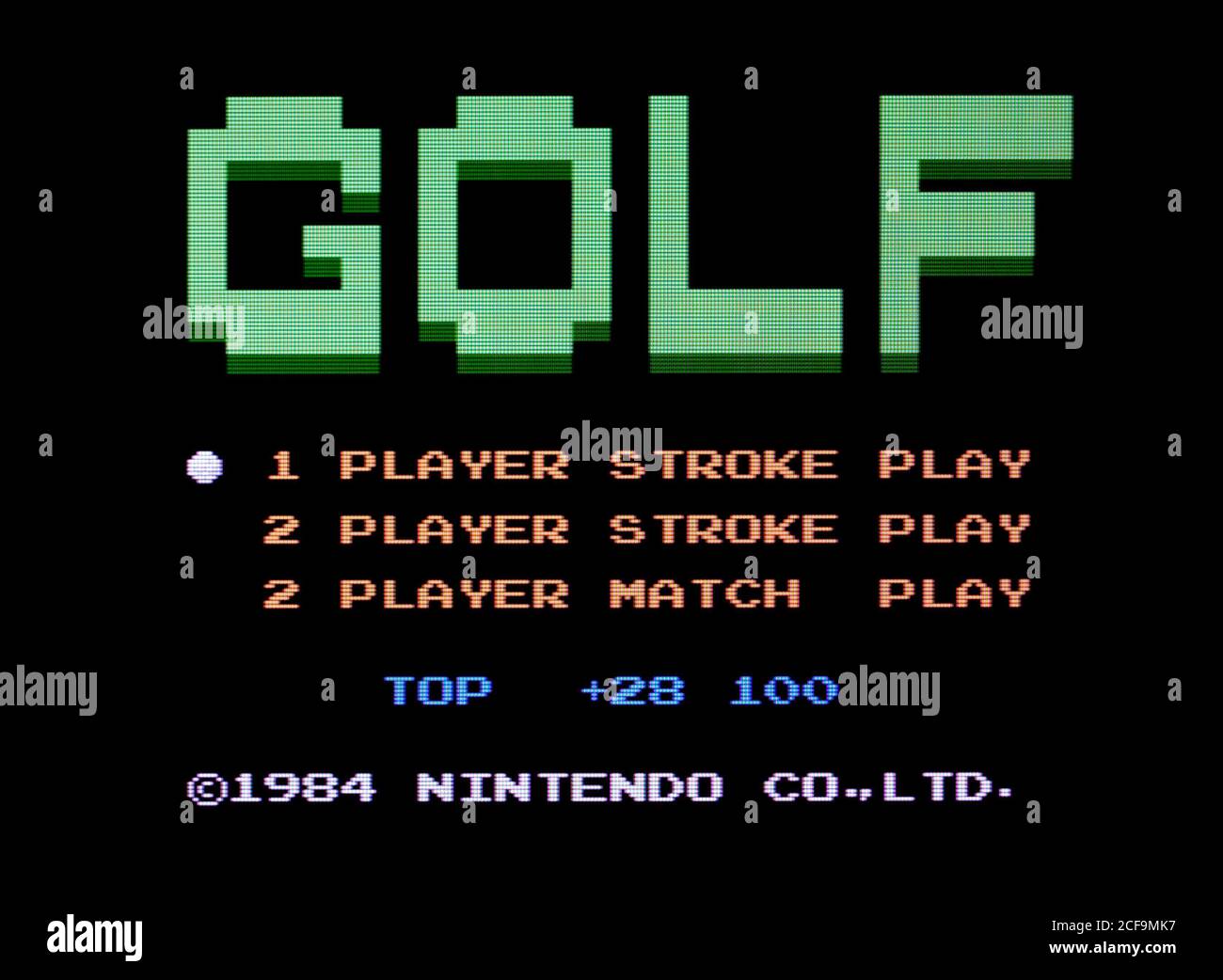 Golf - Nintendo Entertainment System - NES Videogame - Editorial use ...