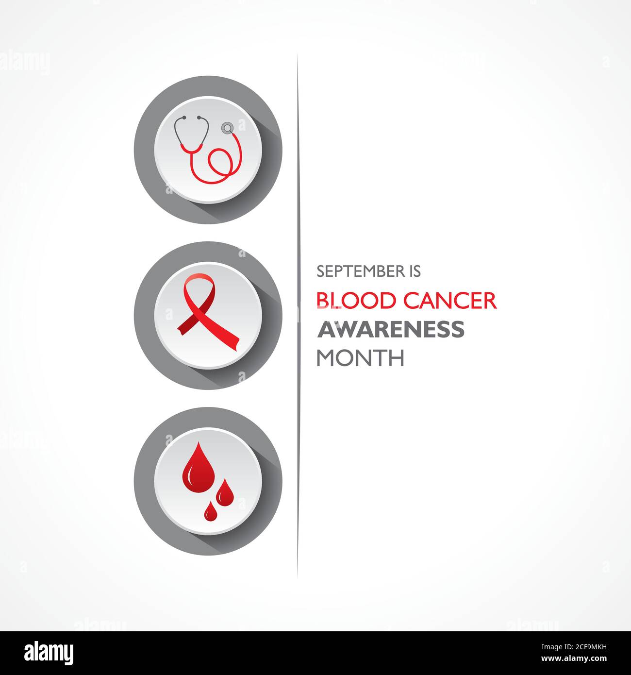 Vector illustration of Blood Cancer Awareness Month observed in ...