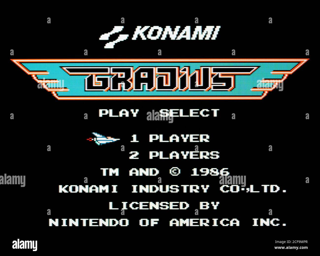 Gradius - Nintendo Entertainment System - NES Videogame - Editorial use ...