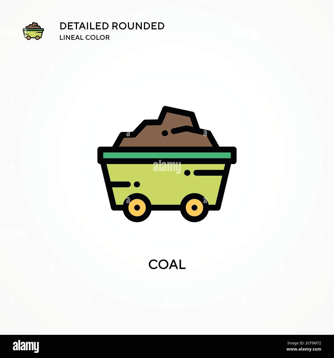 Coal vector icon. Modern vector illustration concepts. Easy to edit and ...