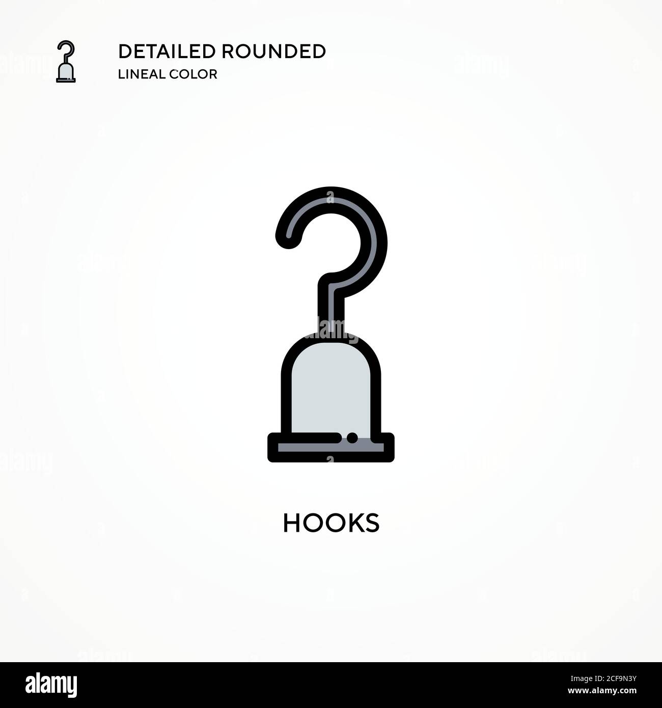 Hooks vector icon. Modern vector illustration concepts. Easy to edit ...