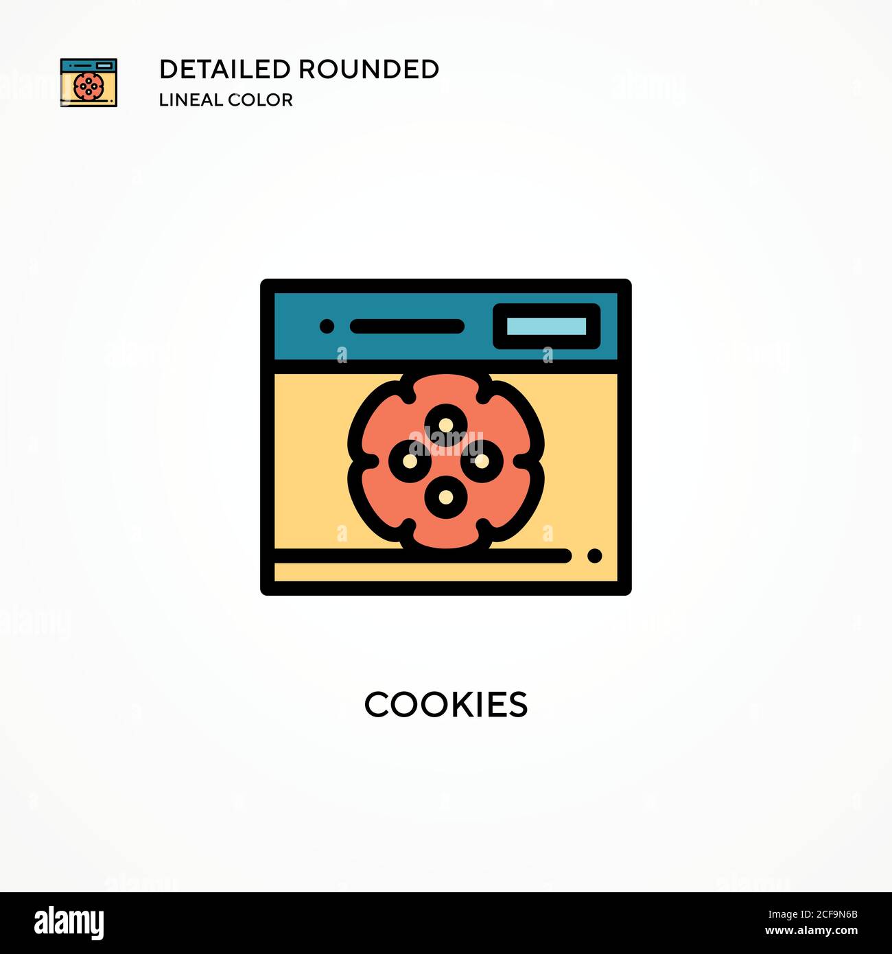 Cookies vector icon. Modern vector illustration concepts. Easy to edit ...