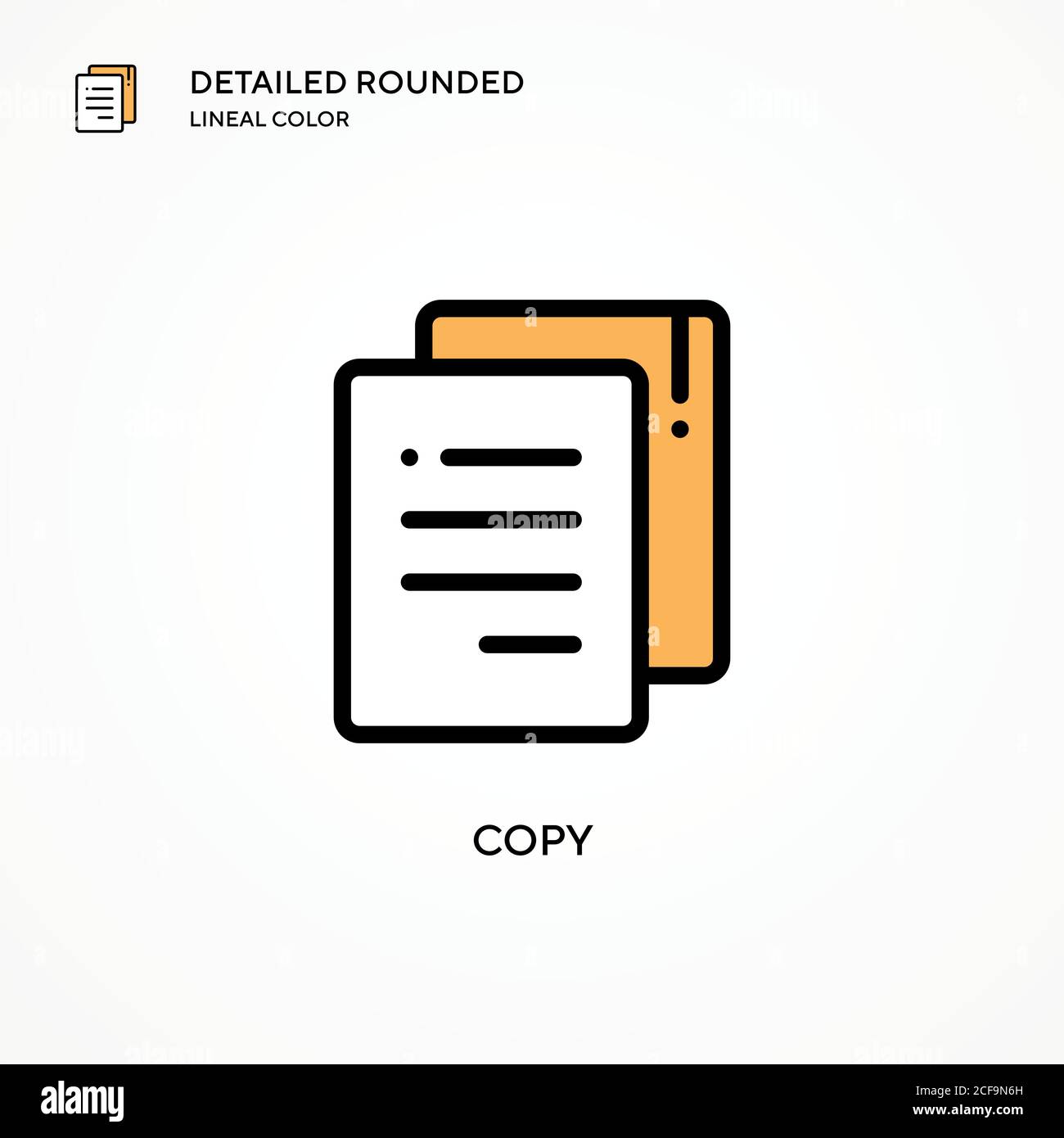 Copy vector icon. Modern vector illustration concepts. Easy to edit and ...