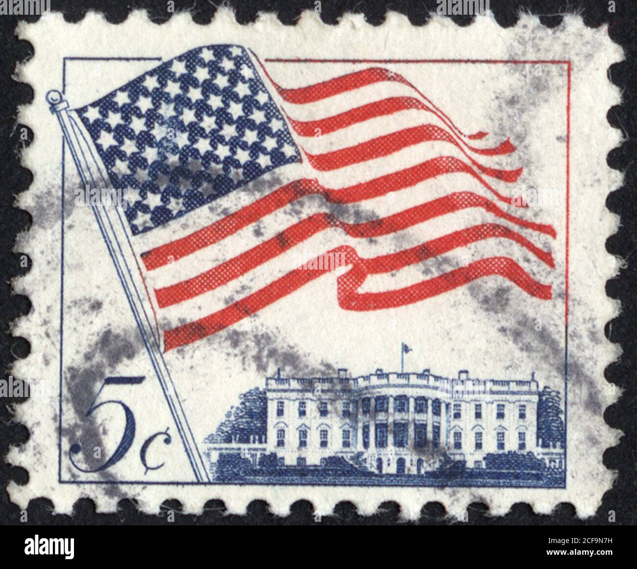 United States postage stamp. United States historical stamp. A postage ...