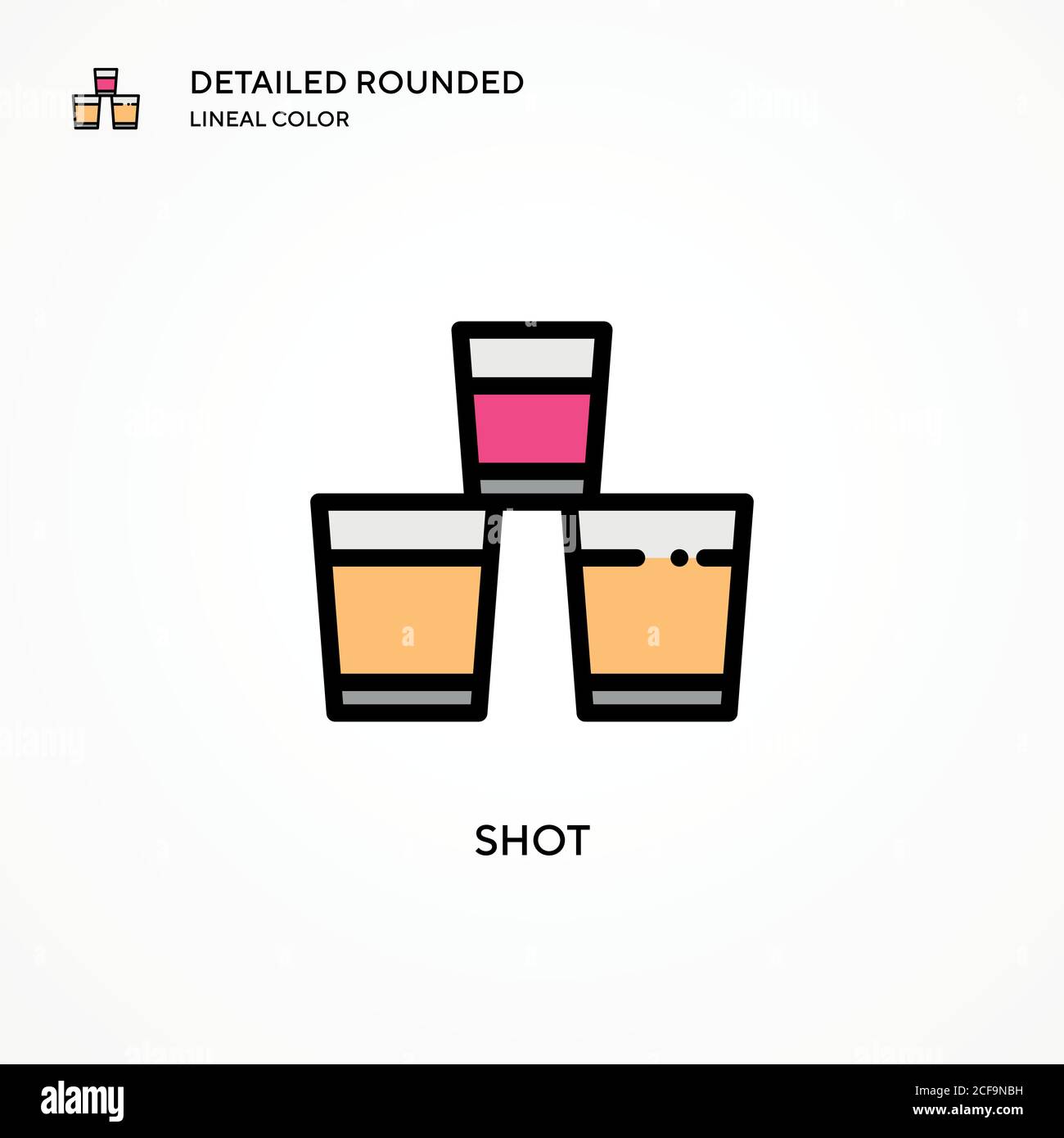 Shot vector icon. Modern vector illustration concepts. Easy to edit and ...