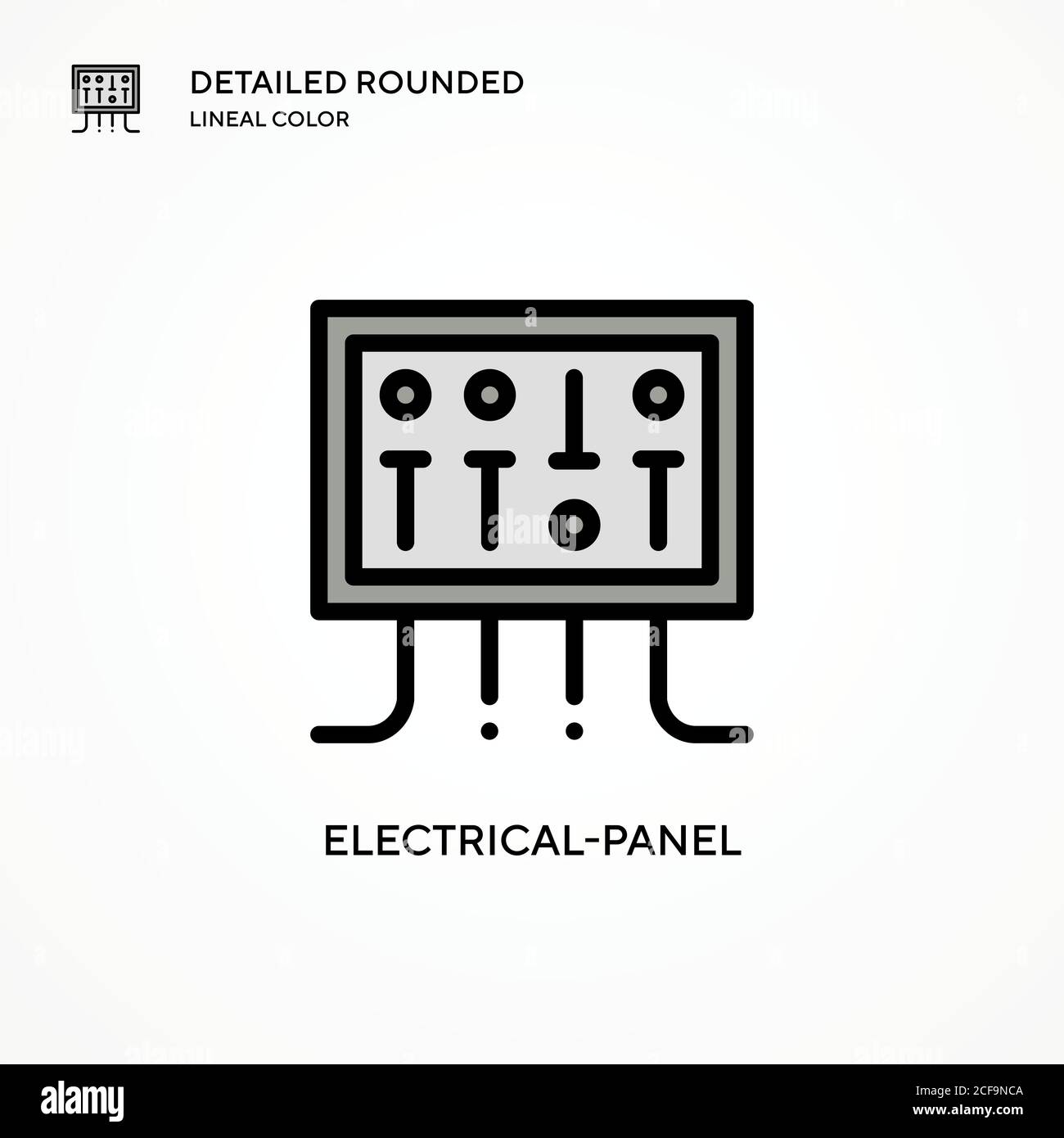 Electrical-panel vector icon. Modern vector illustration concepts. Easy ...