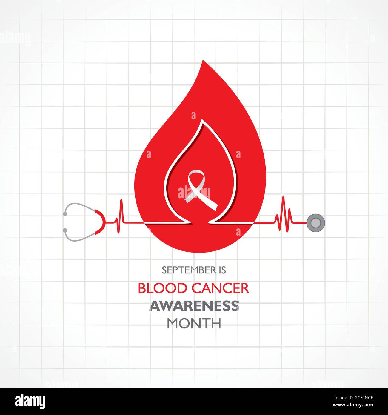 Vector illustration of Blood Cancer Awareness Month observed in ...