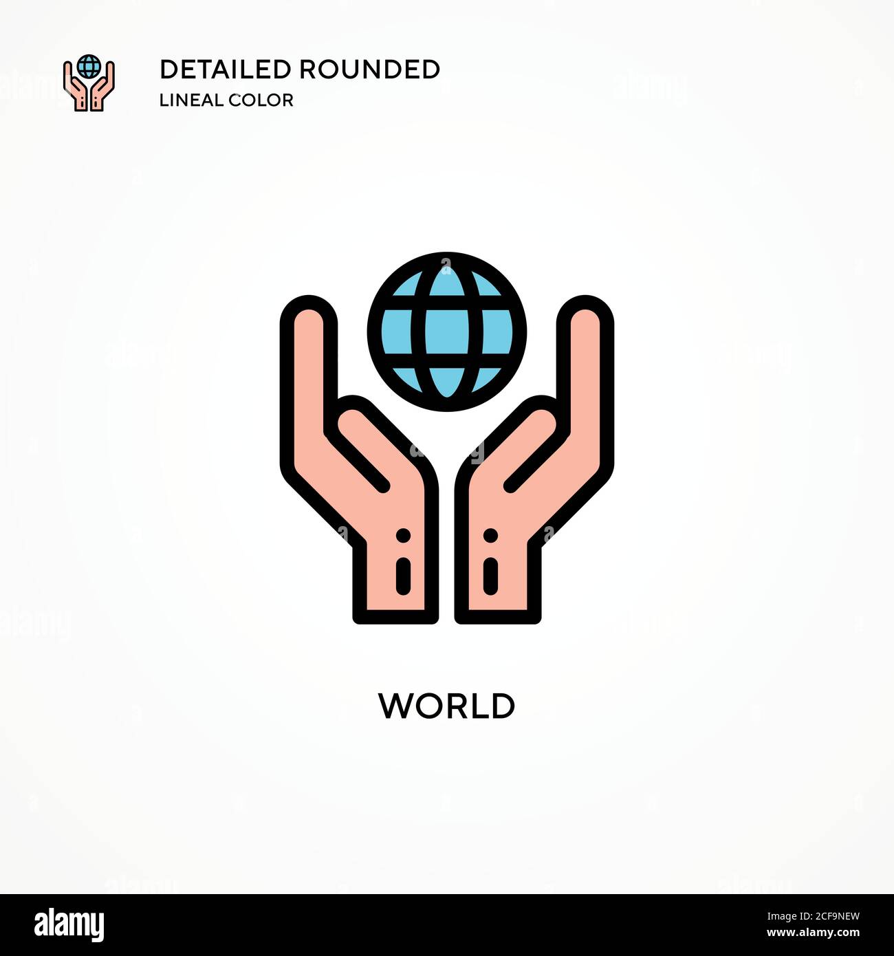 World vector icon. Modern vector illustration concepts. Easy to edit ...